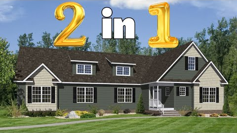 2 HOUSES in 1! This modular home is massive! Prefab House